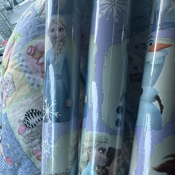 Disney | Other | Nos Disney Frozen Elsaanna 4 Sq Ft Roll Multicolor ...